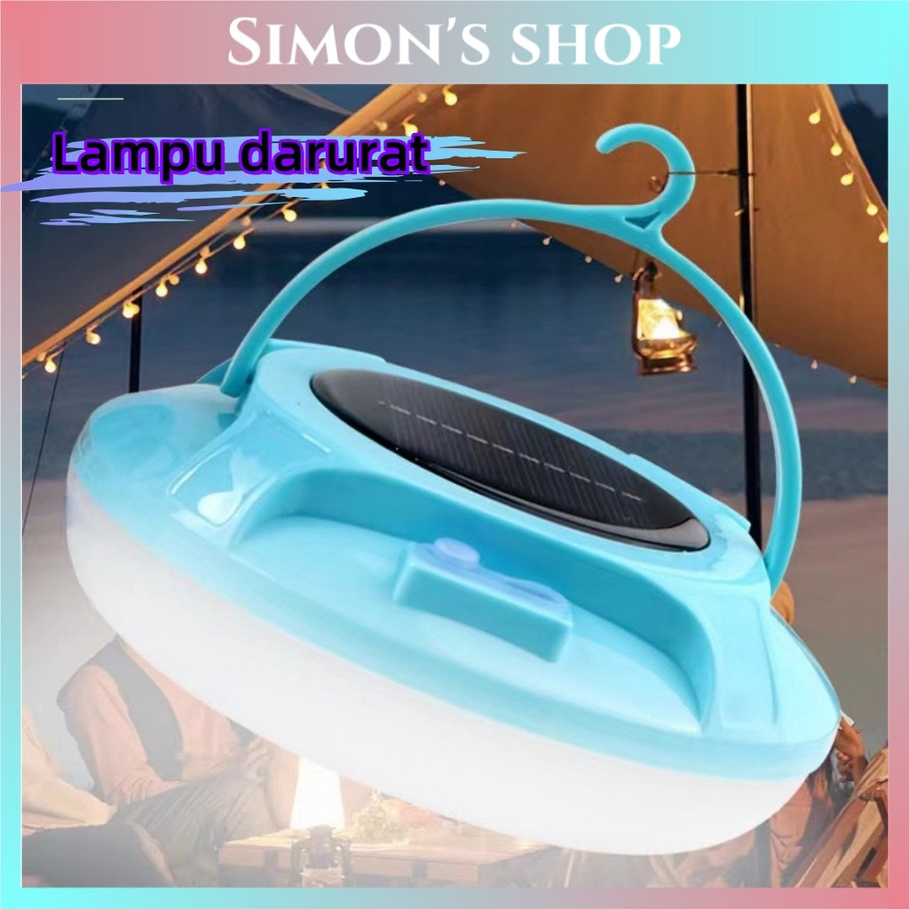 Jual 【COD】Lampu Emergency UFO Gantung Solar Panel Camping Lamp 300w 400w | Shopee Indonesia
