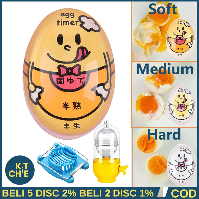 Jual EggTimer / Egg Perfect Egg Timer/ Alat Pengukur KematanganTelur Rebus/Pengukur Suhu Telur ...