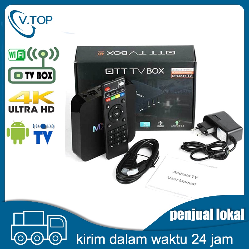 Jual Nippy TV BOX Android MXQ PRO 5G Smart TV 4K ULTRA HD RAM 1GB ROM ...