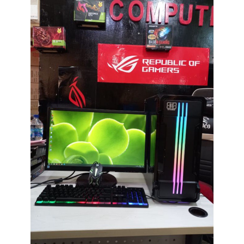 Jual [TUNAS JAYA] PC gaming core i5 ssd 120 gb vga gtx 750 monitor 19 in full set | Shopee Indonesia