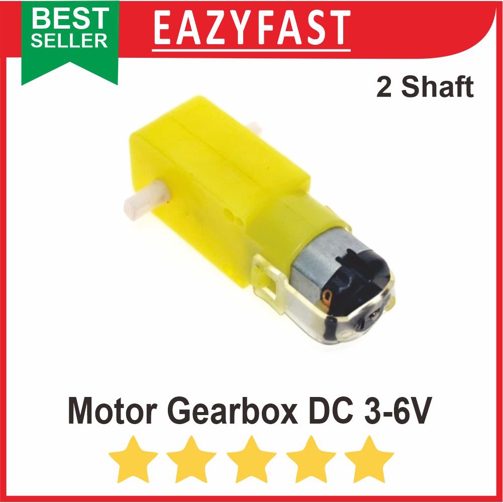 Jual Dinamo Motor DC Gearbox Gear Box Robot Mobil Car Kuning 3 - 6 ...