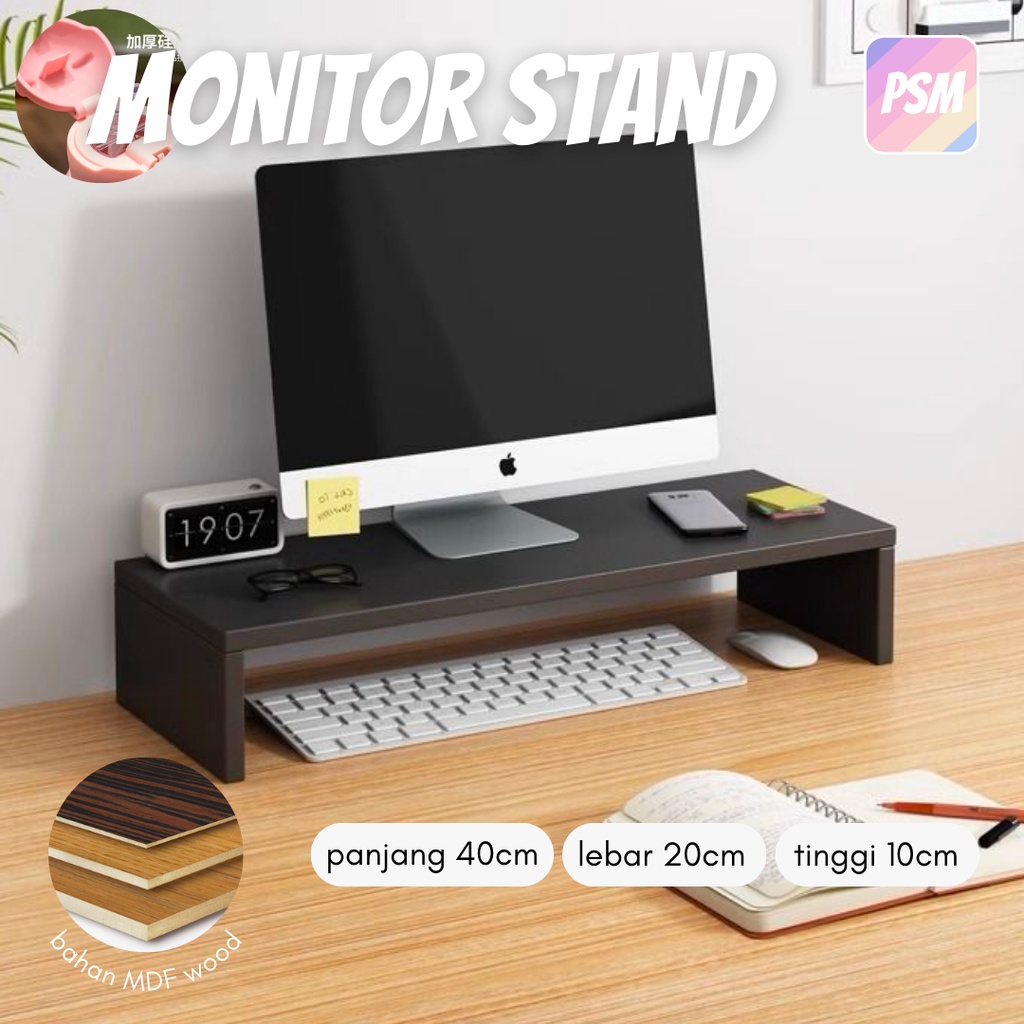 Jual [PSM] Meja Belajar Monitor Stand Desk Organizer Rak Susun Rak ...