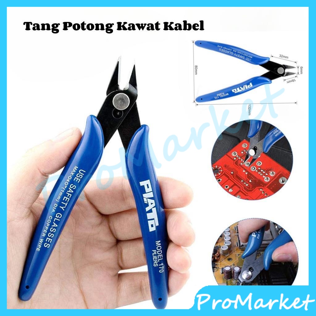 Jual Tang Plato Pemotong Kawat Serbaguna Gunting Alat Potong Kabel Wire ...