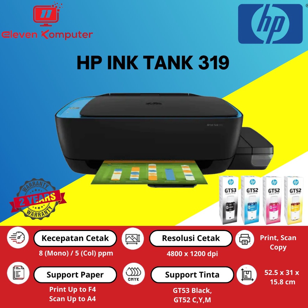 Jual PRINTER HP 319 (Print Scan Copy) All in One - GARANSI RESMI ...