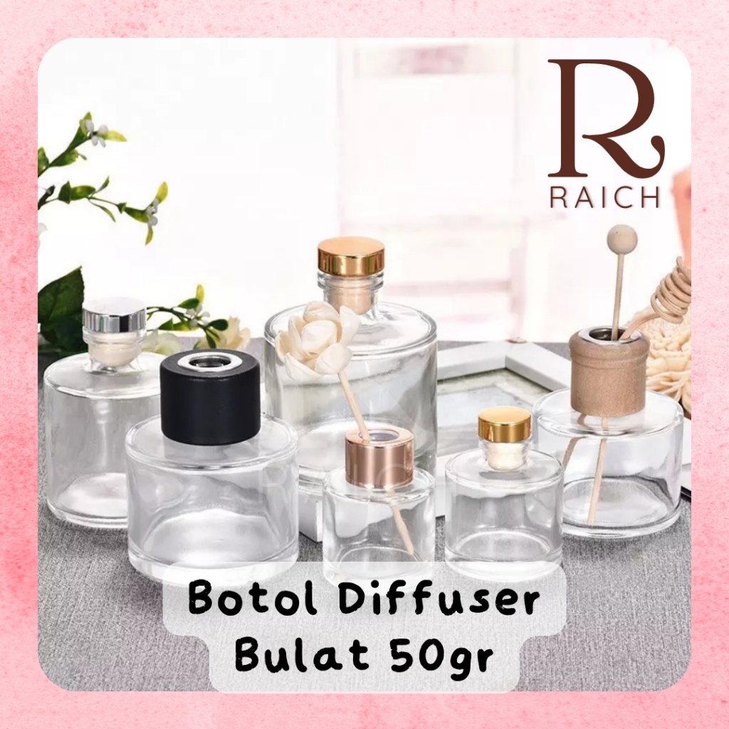 Jual 50gr BULAT POLOS BOTOL DIFFUSER STICK REED Kaca Tidak Amber ...