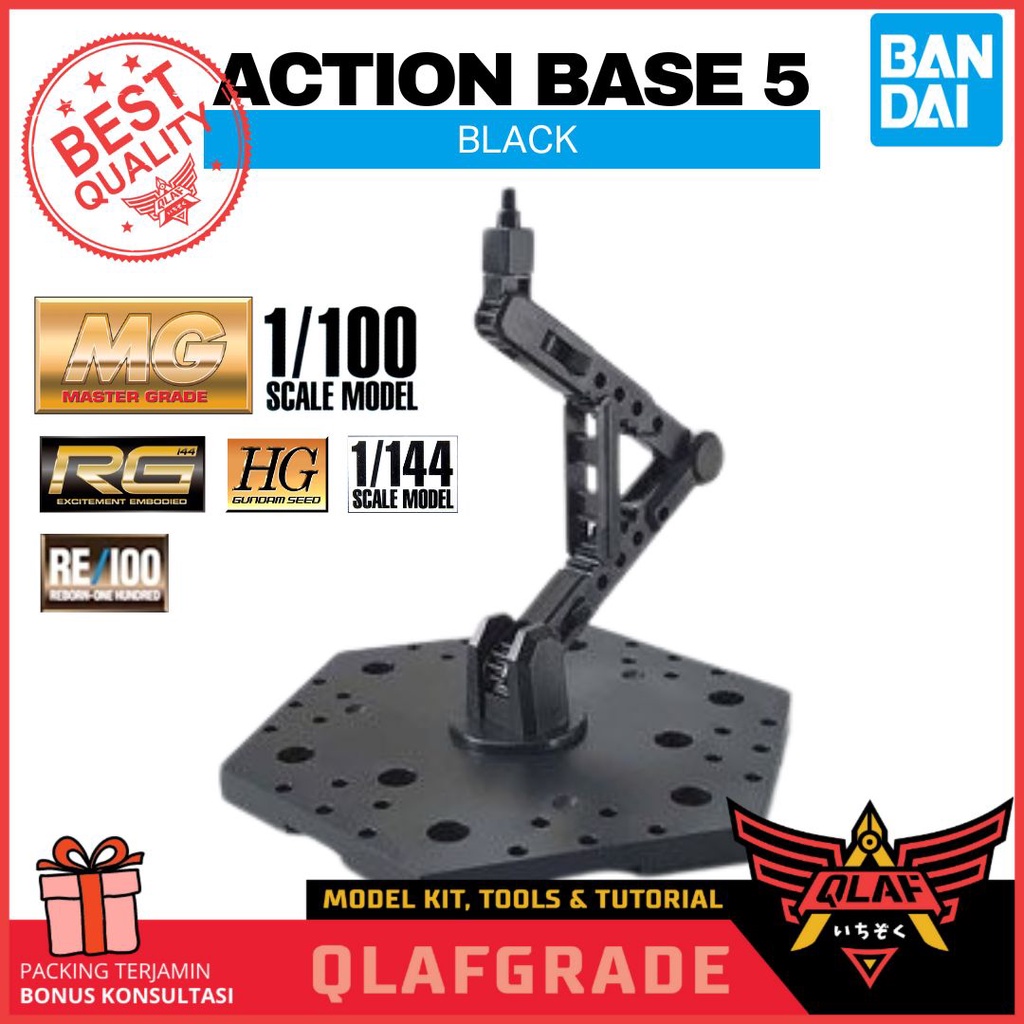 Jual Action Base 5 Black Bandai / stand base Gundam SD HG RG MG | Shopee Indonesia