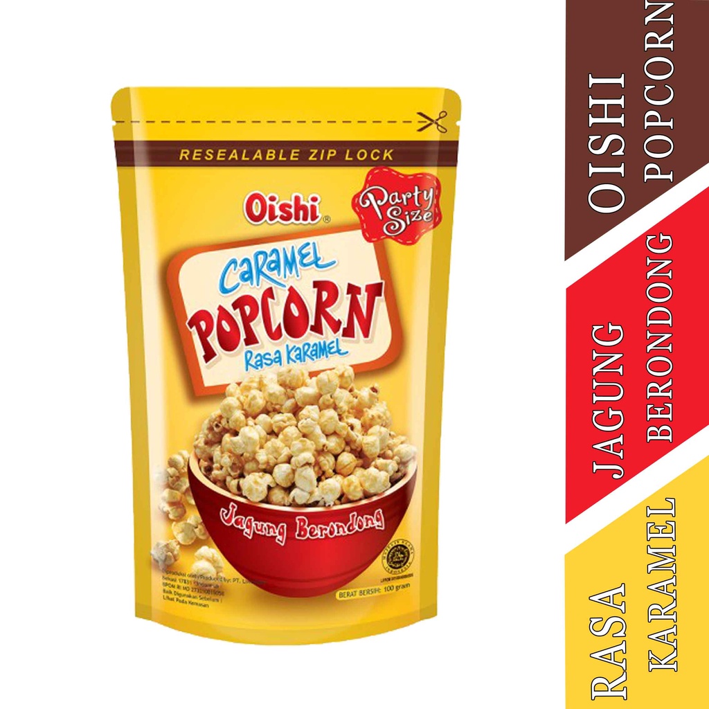 Jual Jagung berondong - Oishi - Popcorn - Caramel - 100g | Shopee Indonesia