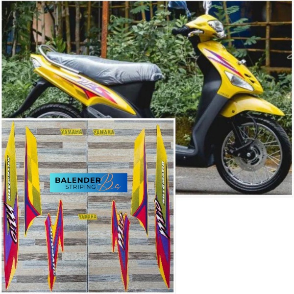 Jual Striping Motor Original Yamaha Mio sporty smile kuning yello tahun ...