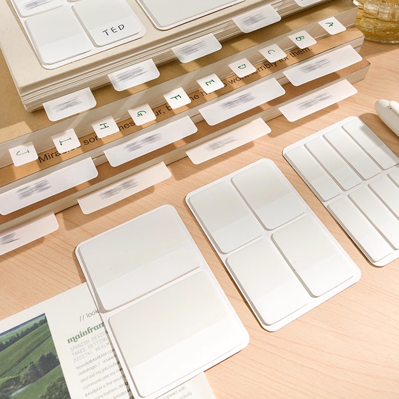 Jual COD ️ tempel putih kantor Bahan BOPP Stiker dapat ditulis tempel ...