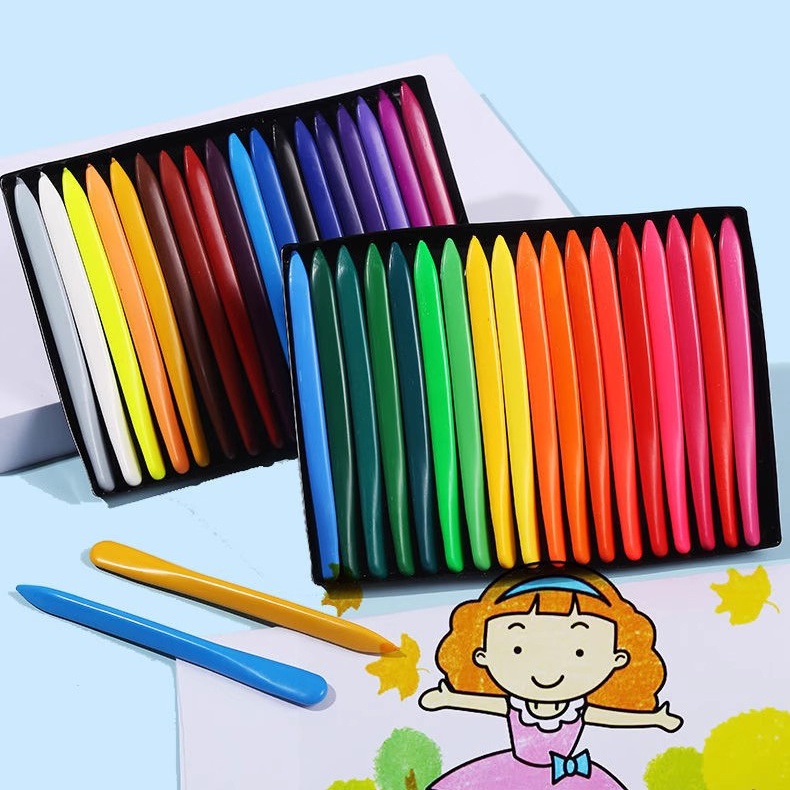 Jual HIGH QUALITY Crayon Lab Non Toxic Crayon Triangular Crayon Lab ...