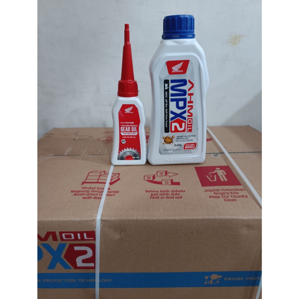 Jual PAKET OLI MPX 2 0,65 + OLI GEAR AHM 120 ML ORIGINAL AHM | Shopee ...