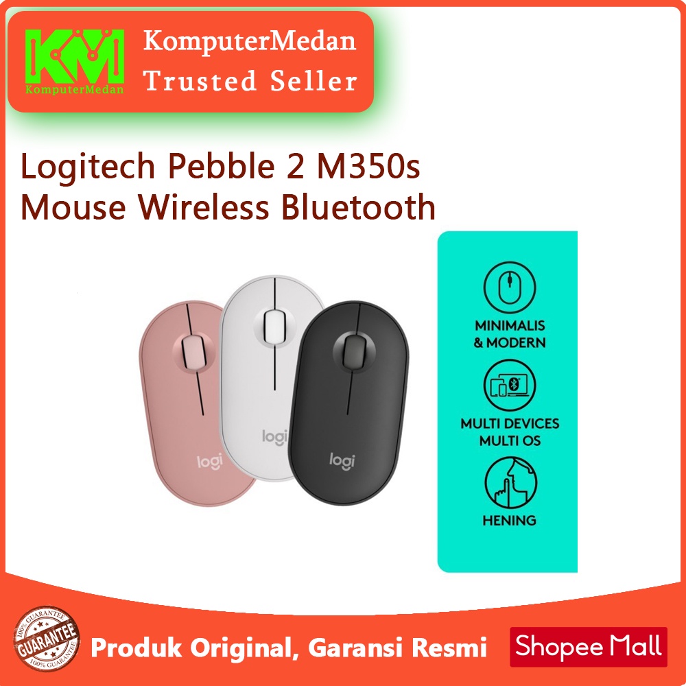 Jual Logitech Pebble 2 M350s Mouse Wireless Bluetooth Slim Silent | Shopee Indonesia