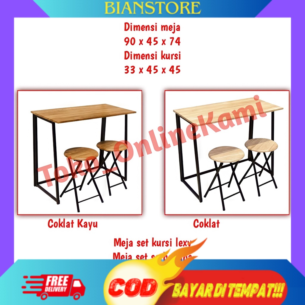 Jual Meja Set Kursi Lexy Serbaguna/Meja Makan/Meja Set Kursi/Meja Lexy ...