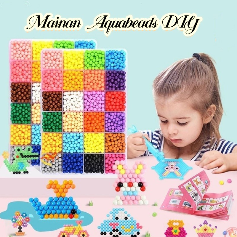 Jual Diy Anak Magic Water Beads / Mainan Anak Diy beads Set / Mainan ...