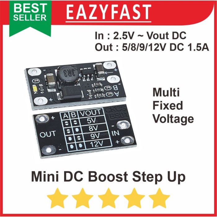 Jual Mini DC Step Up 2A Boost Converter Regulator Power Supply Multi Fixed | Shopee Indonesia