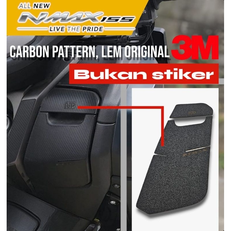 Jual Cover Laci Kanan Nmax New Bahan Kalep Motif Carbon bisa cod ...