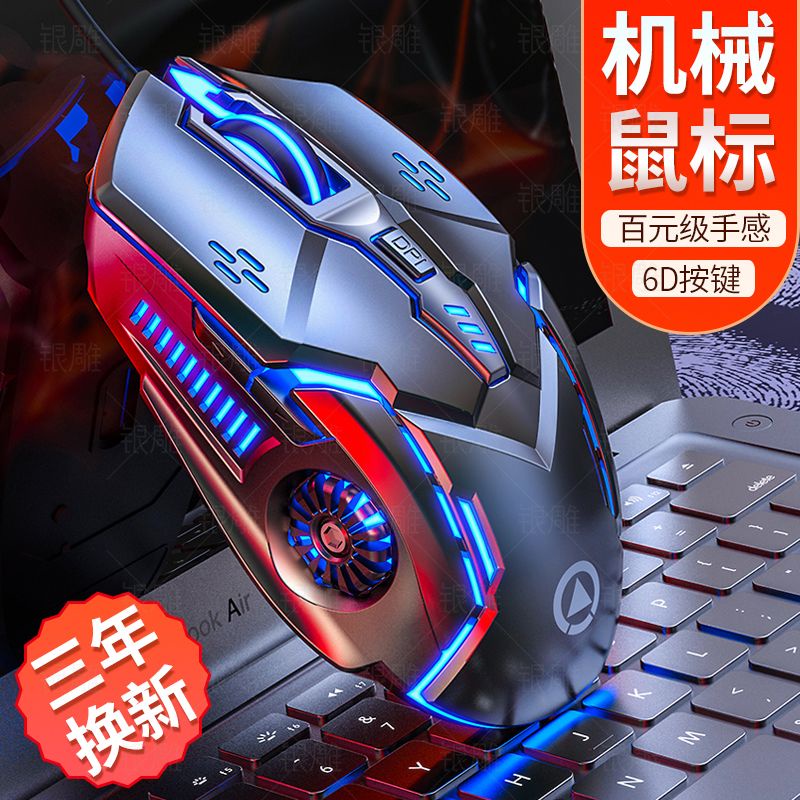 Jual Mouse Game Mekanis/Mouse Komputer Berkabel/Mouse E-sports/Komputer ...