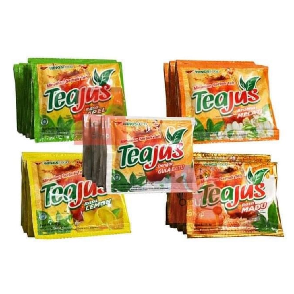 Jual TEA JUS RENCENG ISI 10 x 8 GRAM TEH INSTAN RASA APEL GULA BATU ...