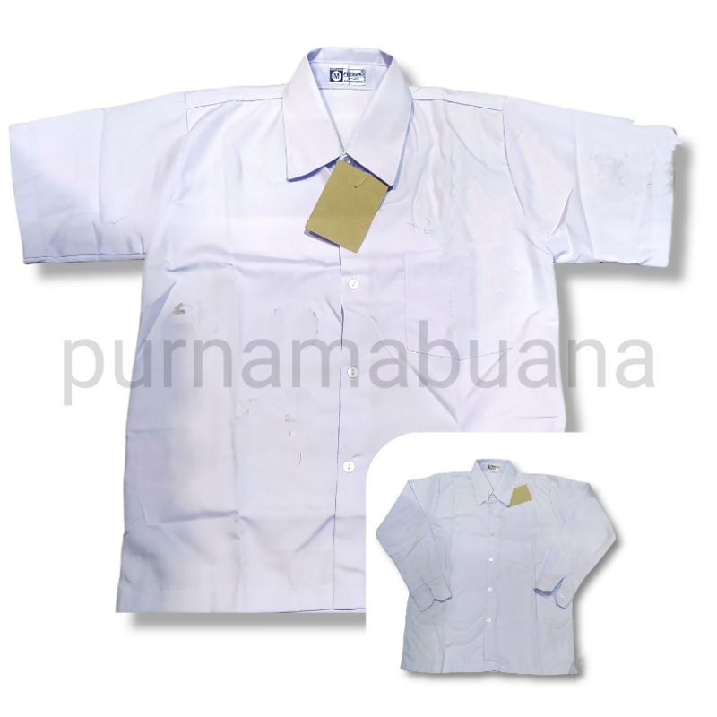 Jual HEM & Kemeja Putih Polos Ukuran SD/SMP/SMA/HEM KERJA | Shopee ...