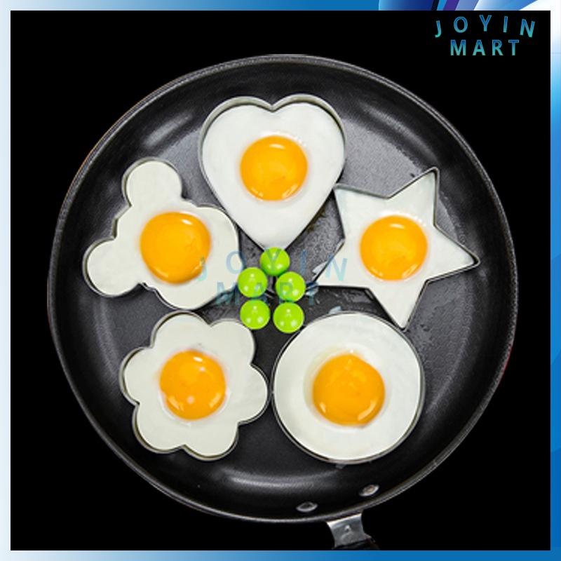 Jual Cetakan Telur Bento Bentuk Hati Bintang Bunga Bulat / Goreng Egg ...
