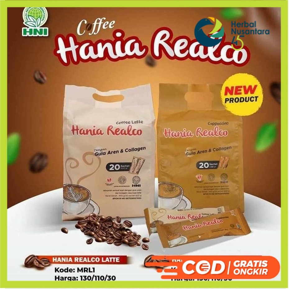 Jual HANIA REALCO LATTE & CAPPUCINO isi 20 - Minuman serbuk kopi dengan ...