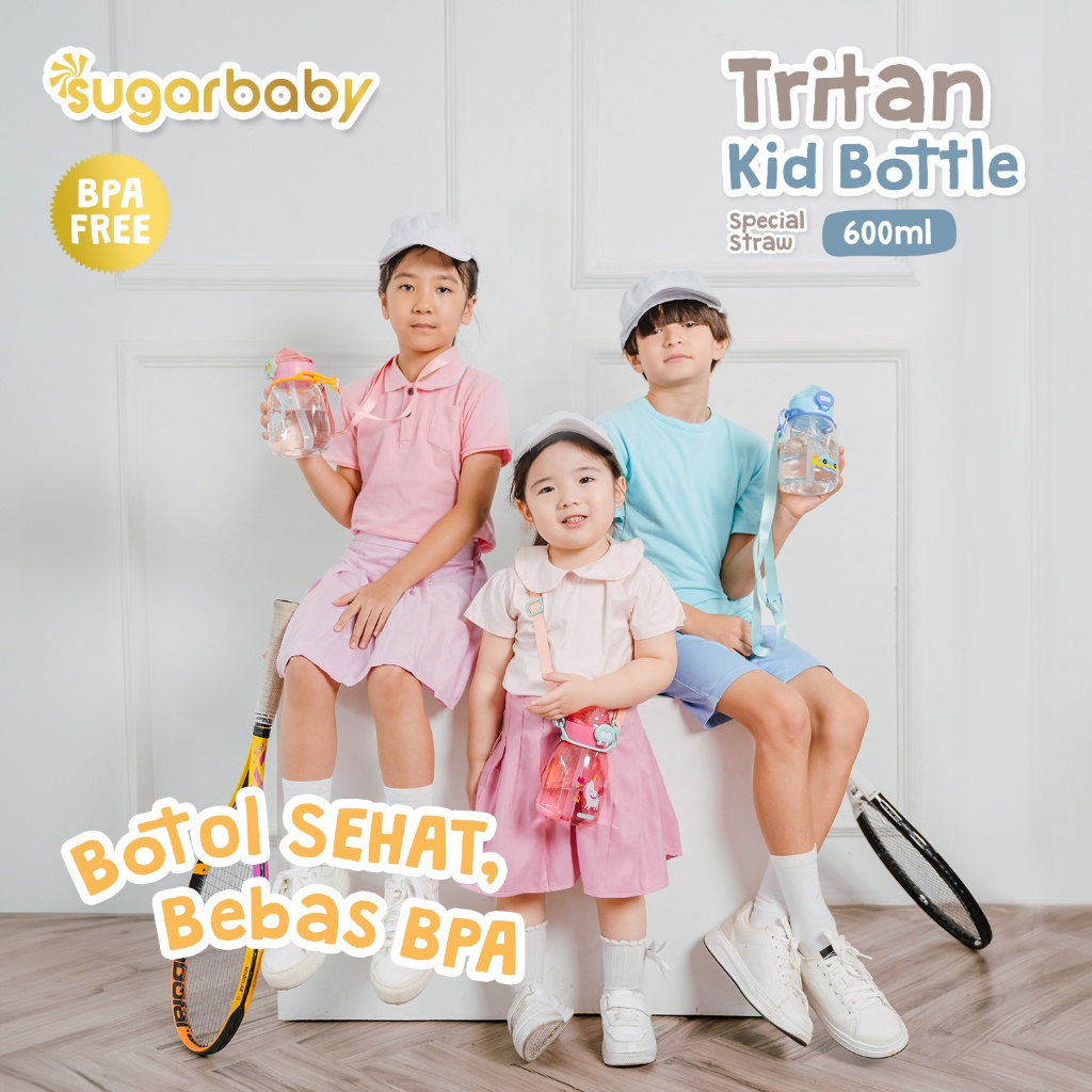 Jual Sugarbaby Tritan Kid Bottle Special Straw 600ml / Botol Sugar Baby ...