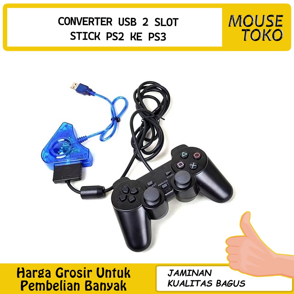 Jual [MOUSE_TOKO]Converter USB 2 Slot Stik Stick PS2 ke PS3/CONVERTER ...