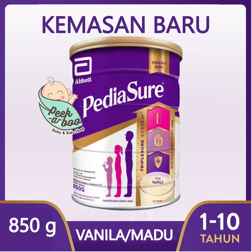 Jual PEDIASURE TRIPLESURE VANILA MADU 850gr SUSU FORMULA PERTUMBUHAN ANAK | Shopee Indonesia
