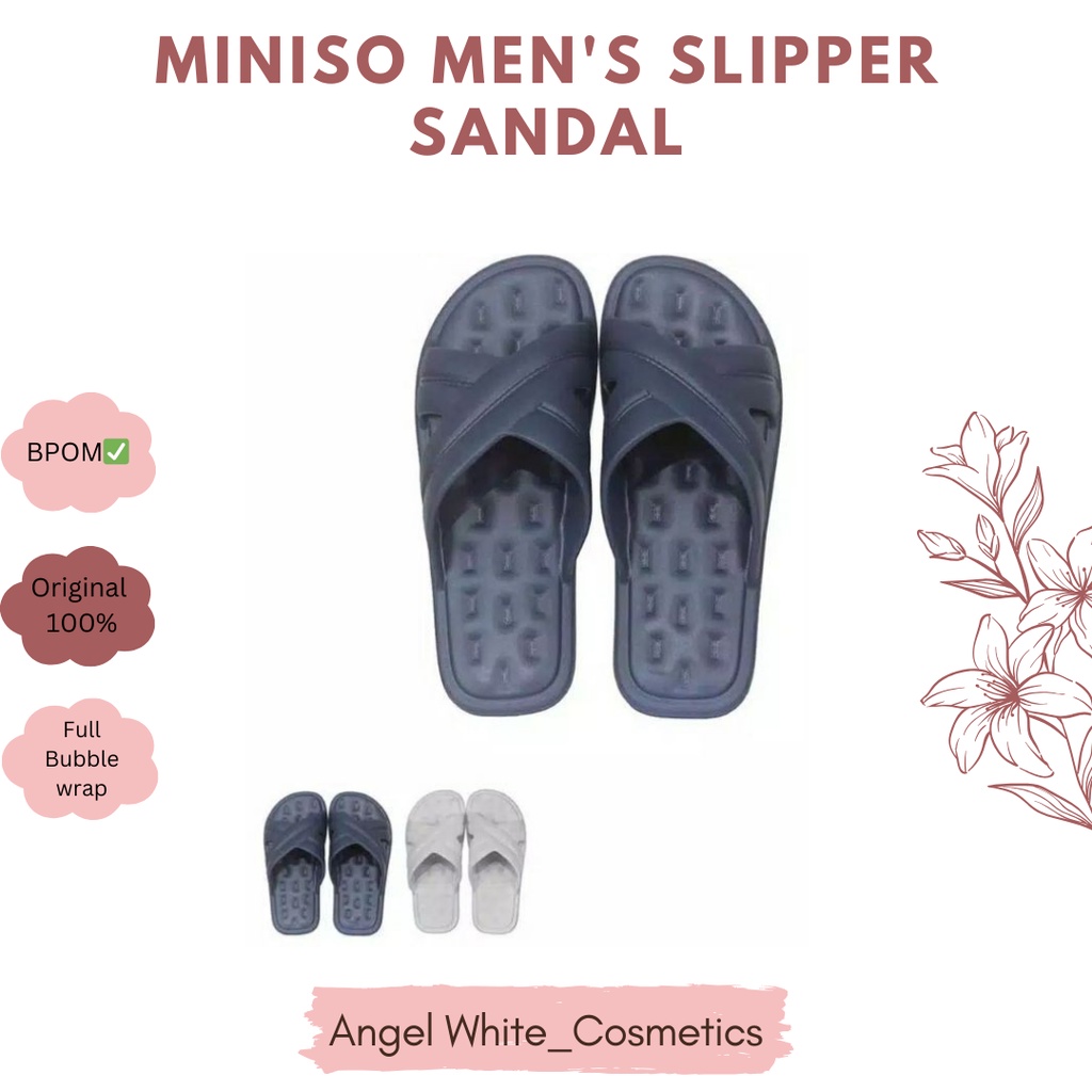 Jual MINISO MEN'S SLIPPER SANDAL | Shopee Indonesia