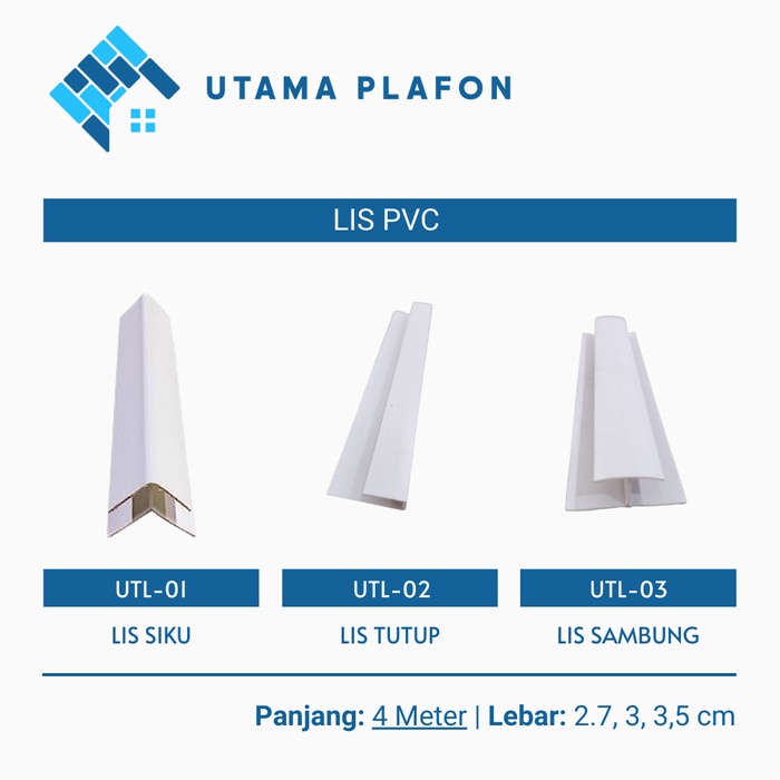 Jual Lis Plafon PVC Ceiling | Shopee Indonesia