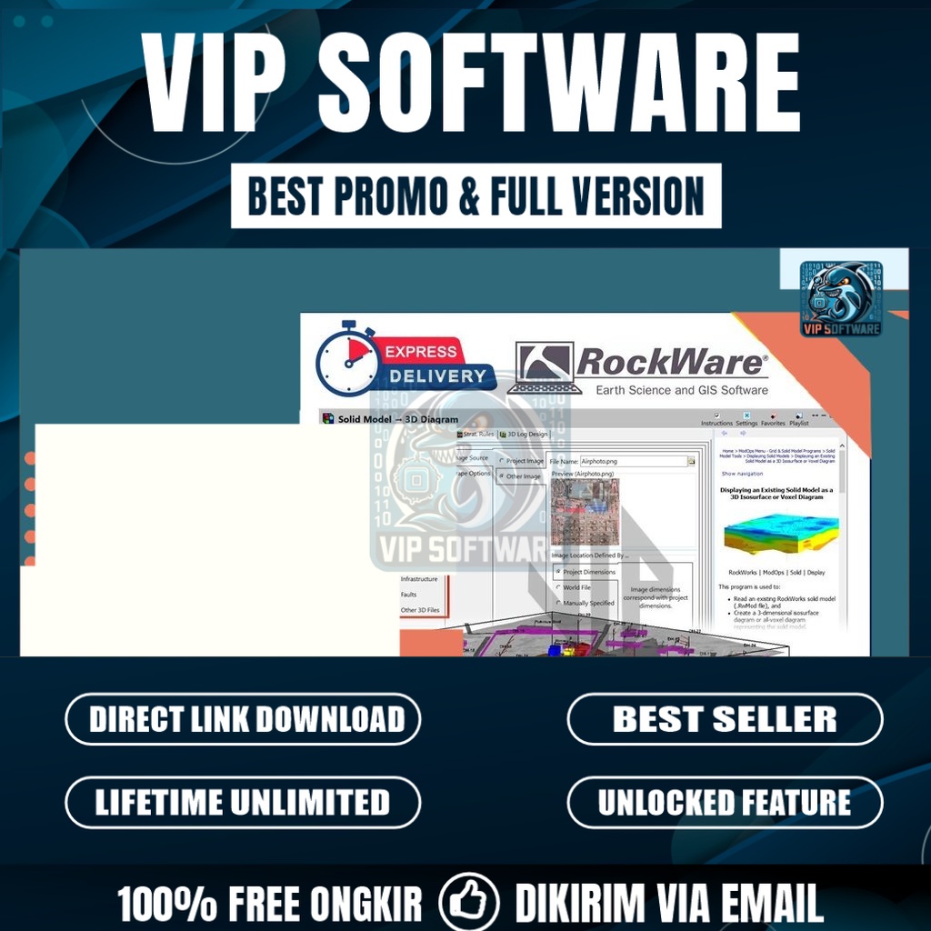 Jual RockWare RockWorks 2022 Program membuat peta geoteknik 2D dan 3D ...