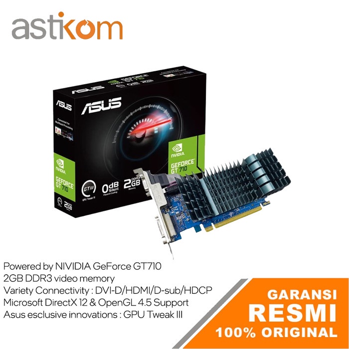 Jual VGA Asus GT710 SL 2GB BRK EVO DDR3 NVIDIA GT 710 | Shopee Indonesia