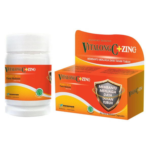 Jual Vitalong C 500 mg + Zinc Botol Isi 30 Kapsul Ascorbic acid Vitamin ...