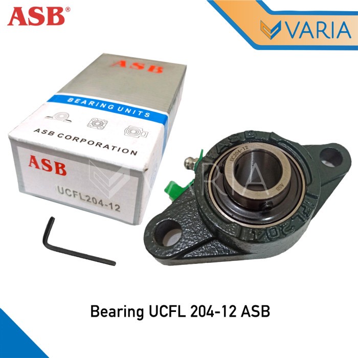 Jual Bearing UCFL 204-12 ASB As 19.05 mm 3/4 Inch Laher Pillow Block Duduk | Shopee Indonesia