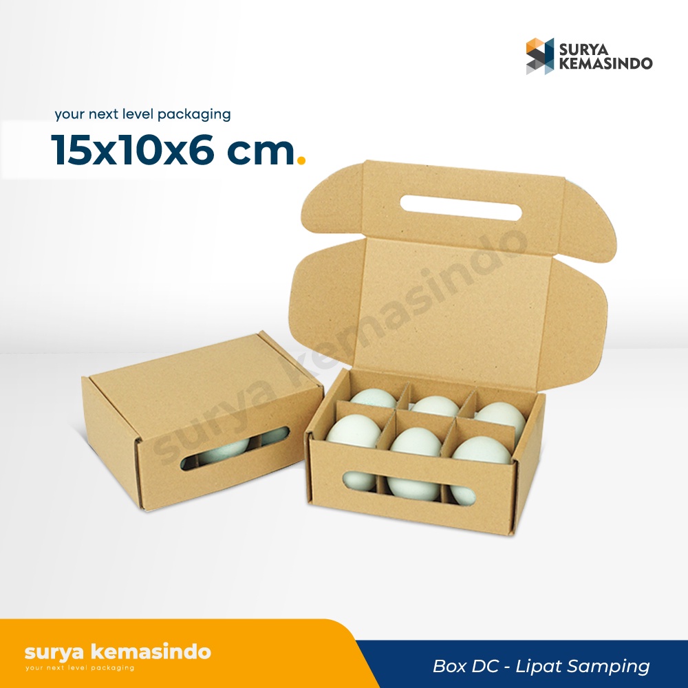 Jual Box Telur ASIN ISI 6 (15x10x6)+Sekat Box/kardus/Telur/Endok/Endog ...