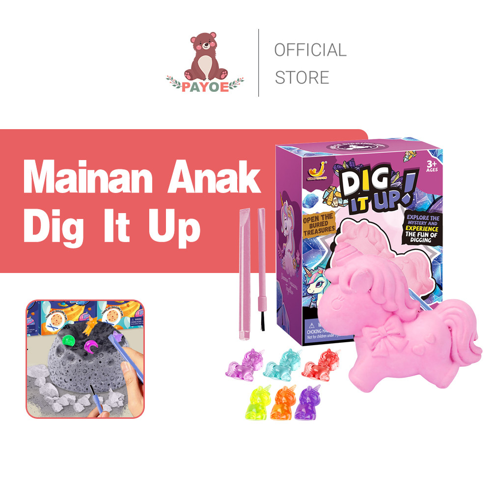 Jual PAYOE Mainan Edukasi Anak Dig It Up Menggali Mencari Harta Motif ...