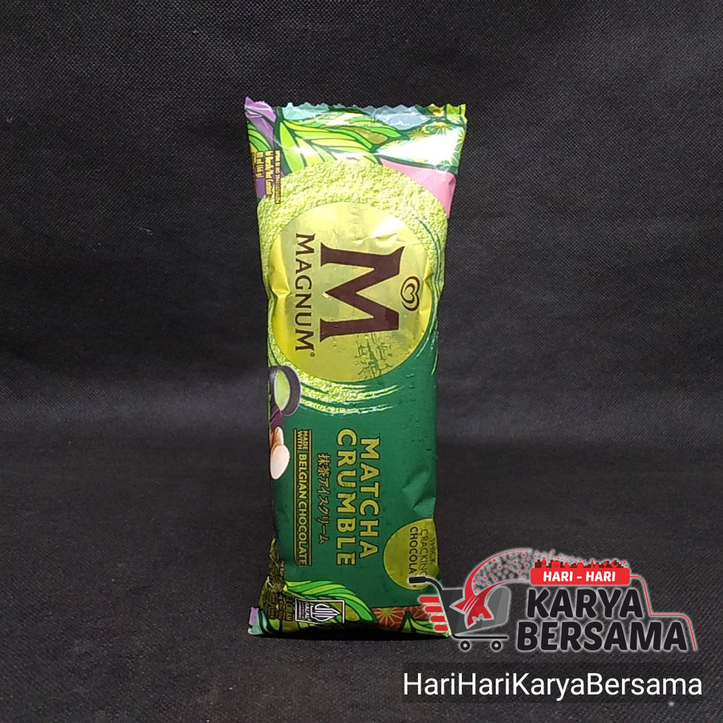 Jual ICE CREAM ES KRIM WALLS WALL'S MAGNUM MATCHA CRUMBLE 80ML | Shopee ...
