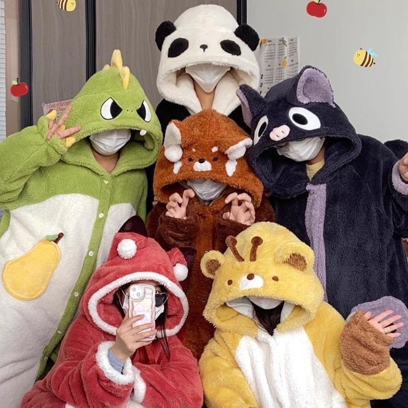 Jual Baju Kostum Onesie Dino Hijau Rakun Bee Fox Panda Kelelawar ...