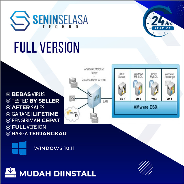 Jual Software Virtualisasi Server: VMware ESXi 8 [WIN] | Shopee Indonesia