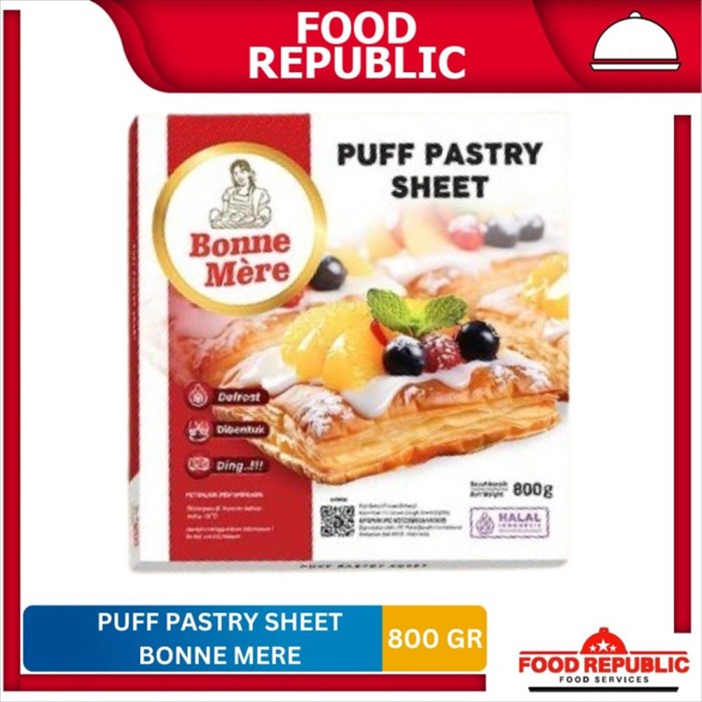Jual Bonne Mere Puff Pastry Sheet Kulit Lembaran Adonan Pastri Halal ...