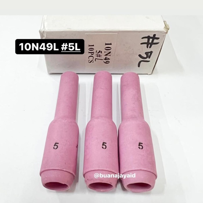 Jual Keramik Argon No.5 10N49L Ceramic Tig Argon Torch Long Alumina Nozzel | Shopee Indonesia