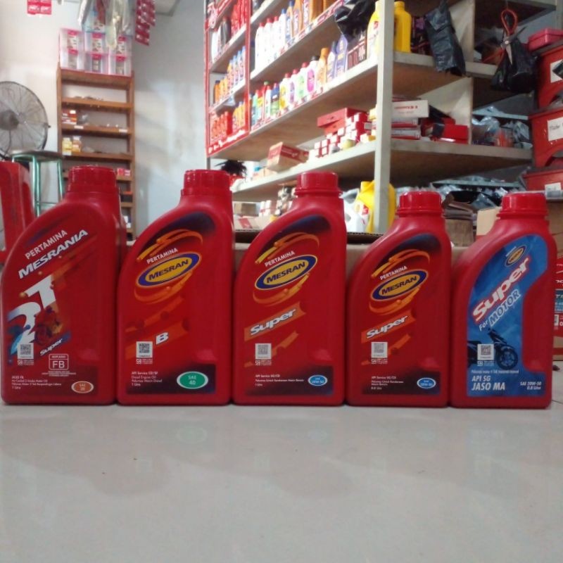 Jual OLI MOTOR 4T 2T PERTAMINA MESRAN SUPER MESRANIA B40 1000ml 800ml ...