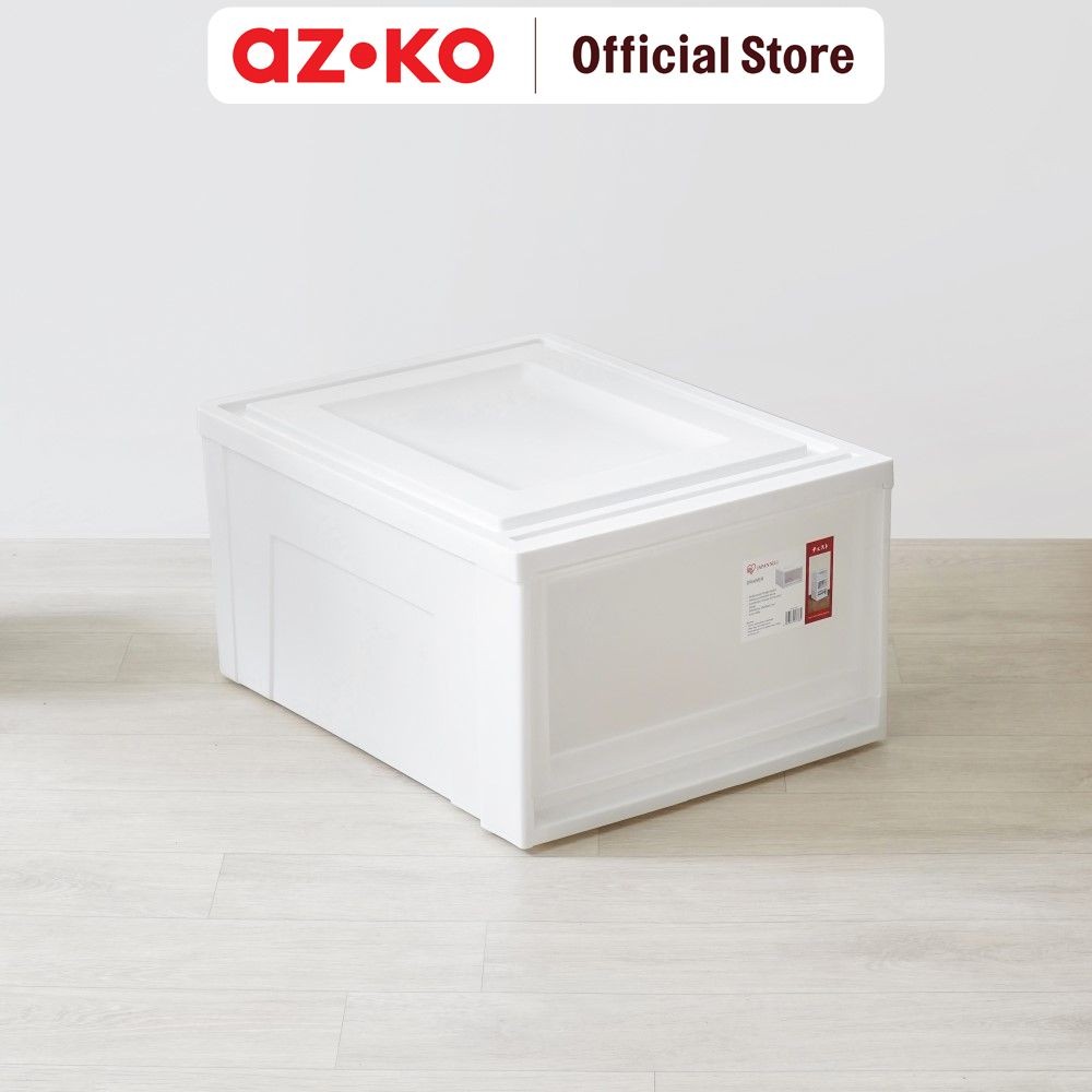 Jual AZKO Iris 45x35x29.5 cm Laci Penyimpanan - Putih Frosted Laci ...