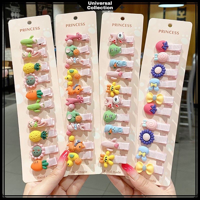 Jual 10PCS / SET JEPIT RAMBUT ANAK LUCU / JEPITAN RAMBUT ANAK MOTIF ...