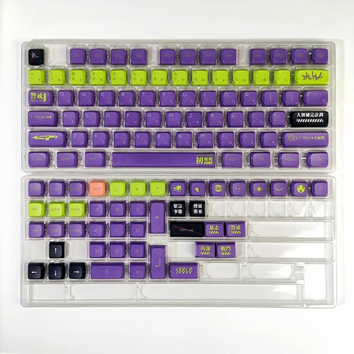 Jual KEYCAPS PBT EVANGELION SEELE XDA PROFILE SUBLIM MECHANICAL ...