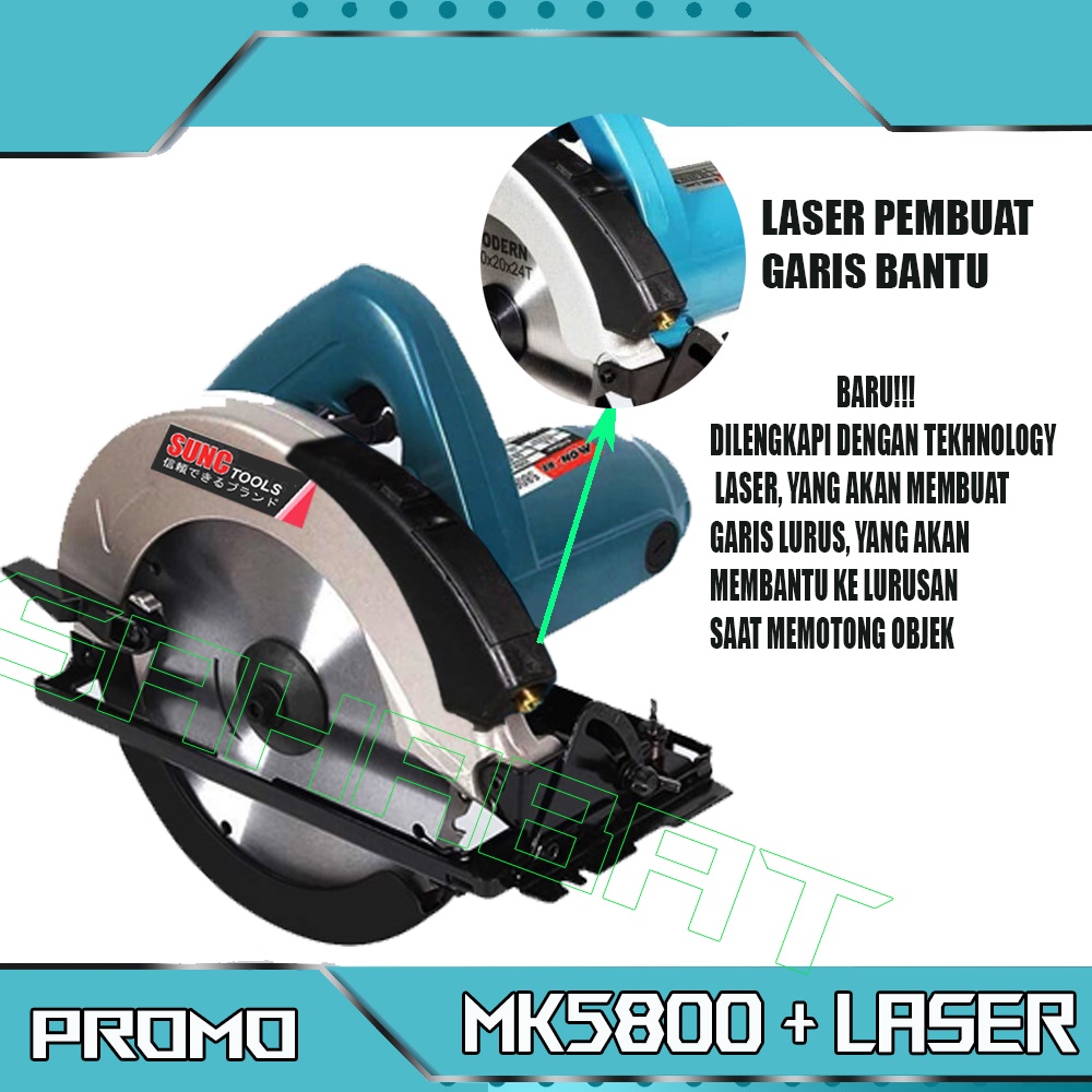 Jual Circular Saw LASER/ Somel Mesin Gergaji / Mesin Potong SUNC MK5800 ...