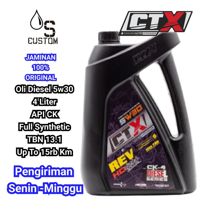 Jual Oli Diesel CTX Rev HD 5w30 4 Liter Full Synthetic | Shopee Indonesia