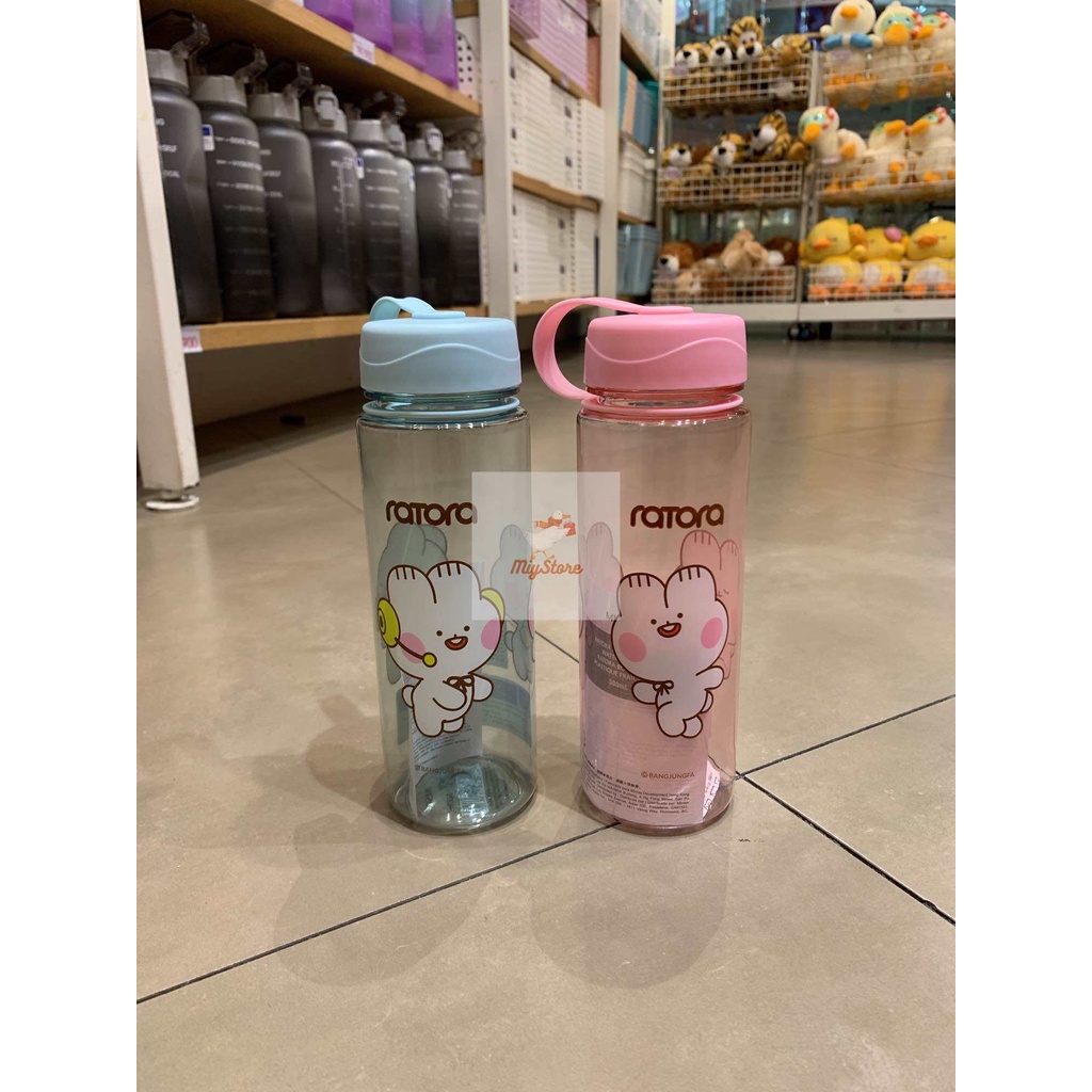 Jual MINISO Botol Minum Lucu Motif Ratora 500mL / Ratora Plastic Cool ...