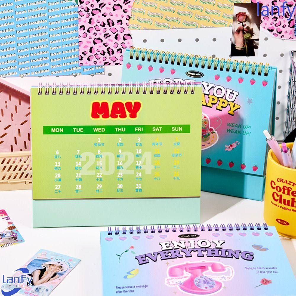 Jual Lanfy Desktop Calendar, Jadwal Harian Agenda Tahunan 2024kalender ...