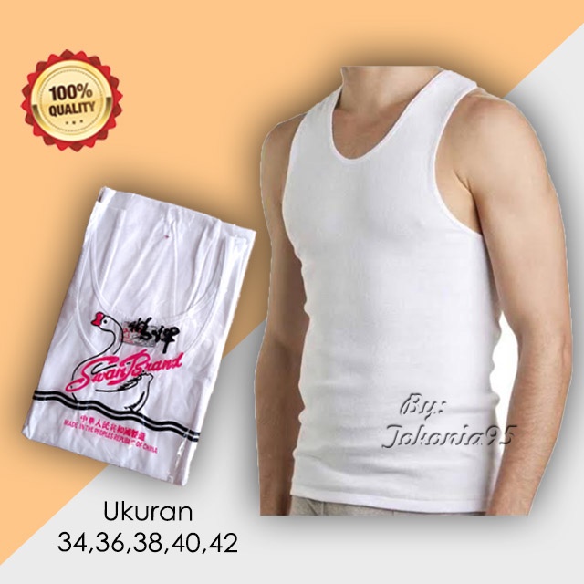 Jual SINGLET SWAN BRAND / KAOS DALAM SWAN BRAND FULL KATUN PREMIUM ...